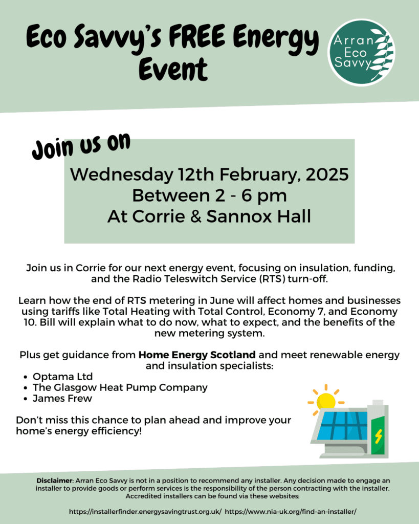 What's On This February :: Arran Eco Savvy Community